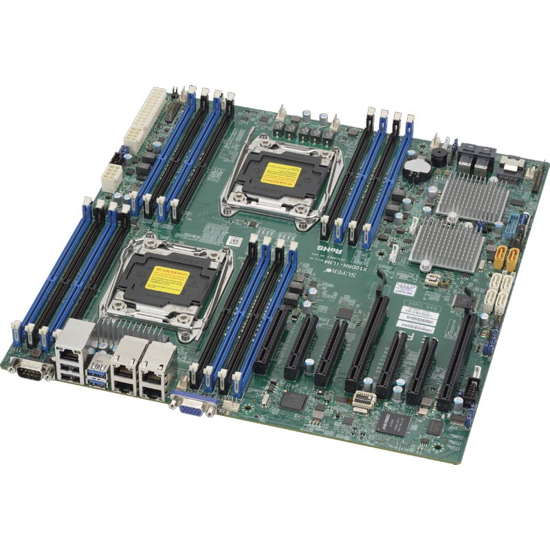 Купить Материнская плата Supermicro X10DRH-iLN4 E-ATX LGA 2011v3, Retail, MBD-X10DRH-ILN4-O в ...
