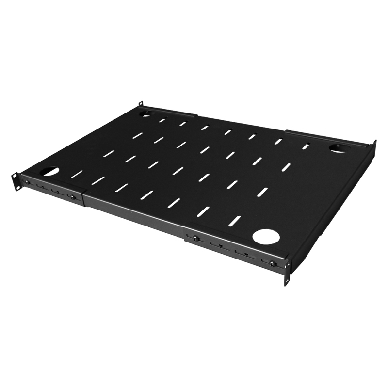 Купить Полка LANMASTER Перфорированная DC-CB-S4 усиленная 200 мм цвет - чёрный, LAN-DC-CB-S4-12/ ...